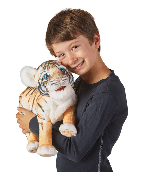 FOLKMANIS HAND PUPPET- Baby Tiger Puppet – Toys2Learn